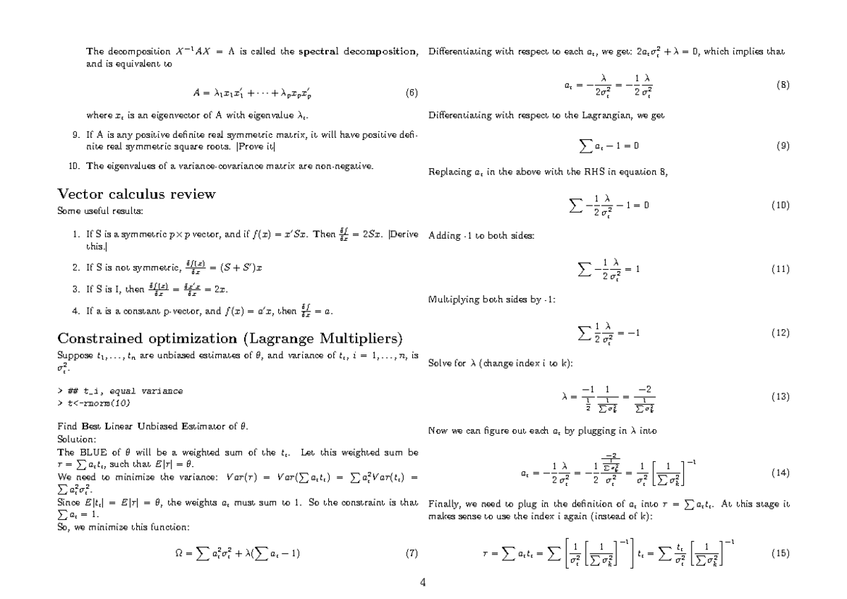Engineering Analysis Multivariate Analysis Summary - The decomposition ...