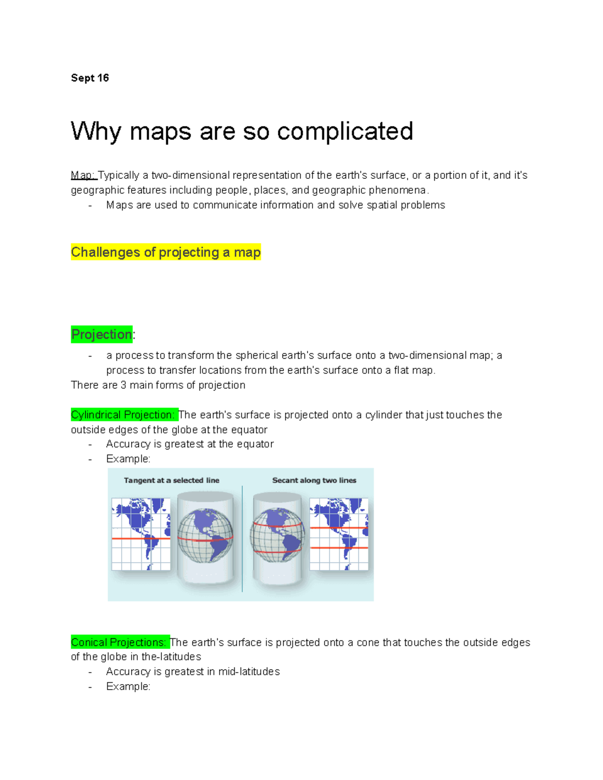04 Maps and spatial understanding - Sept 16 Why maps are so complicated ...
