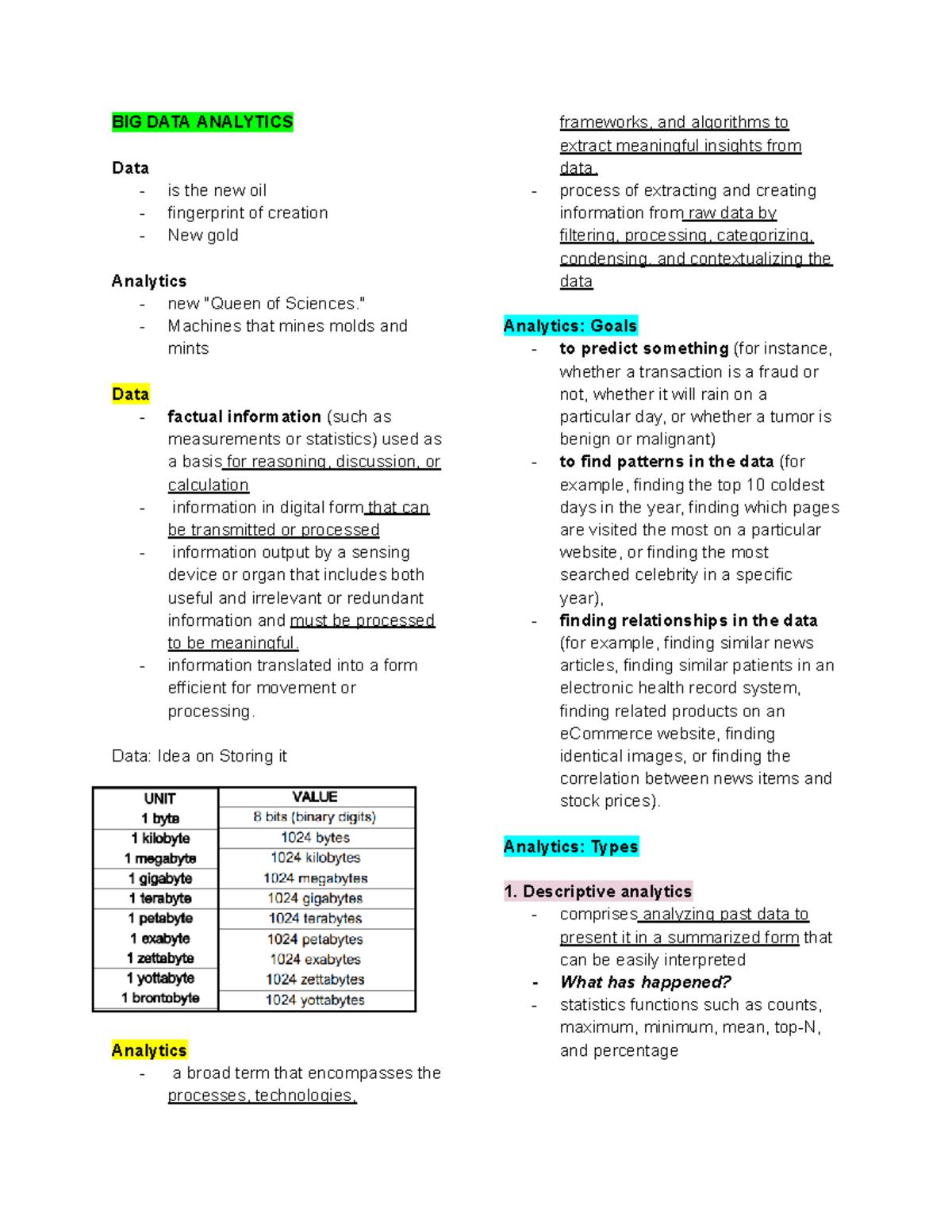 LITE Reviewer 3 - BIG DATA ANALYTICS Data - is the new oil ...