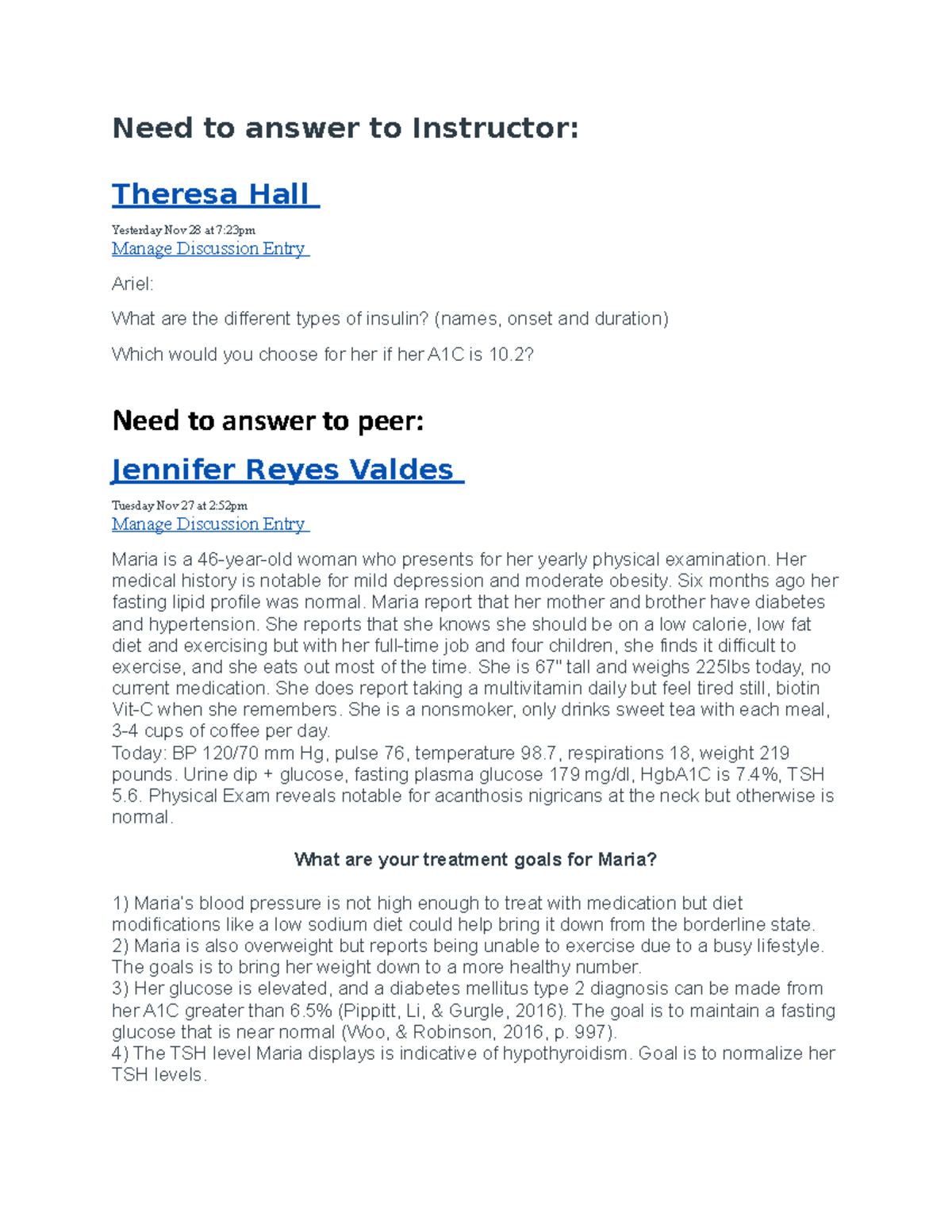 Week 5 discussion - NR-509 - Chamberlain University - Studocu