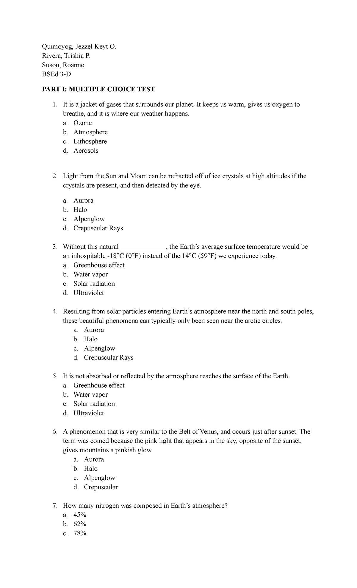 TOS Test Questions - Asl2 - Quimoyog, Jezzel Keyt O. Rivera, Trishia P ...