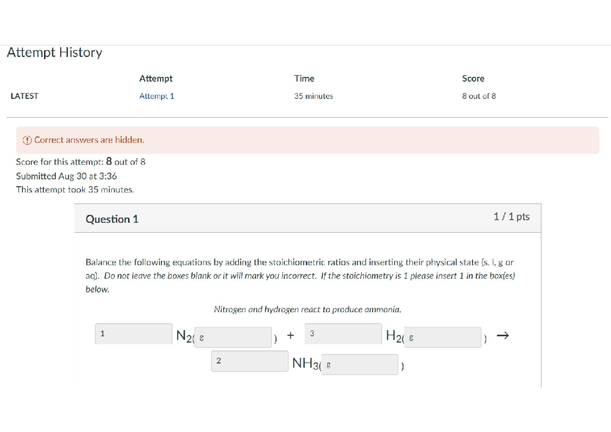 Labtorial Worksheet 2a - Chemical Equations - CHEM1011 - Studocu