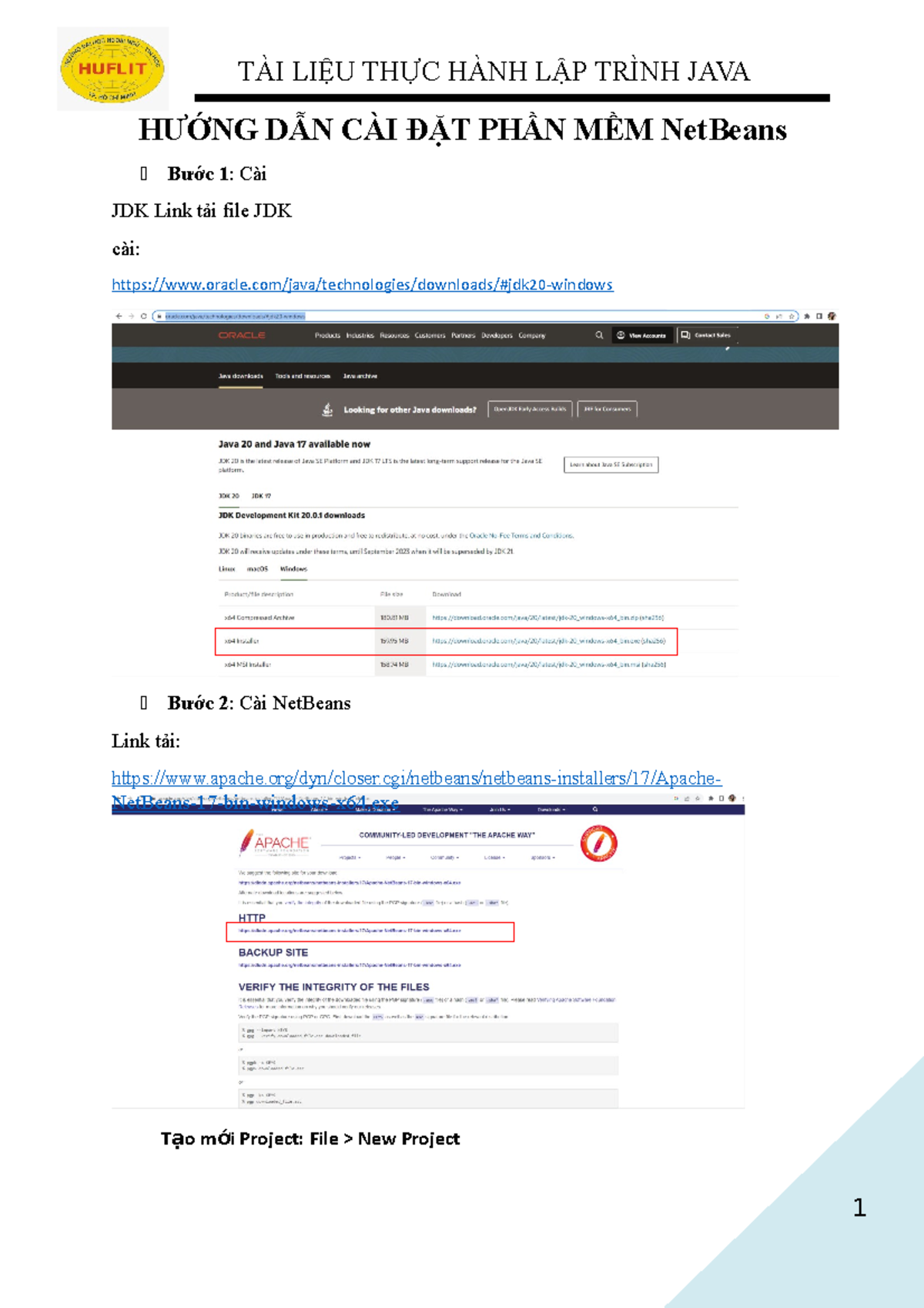 Tailieu TH Java Sinhvien 9c - TÀI LIỆU THỰC HÀNH LẬP TRÌNH JAVA T ạo m ...