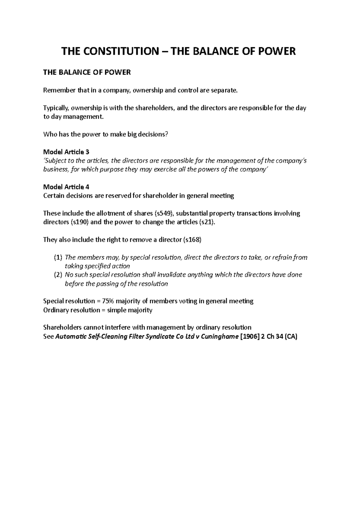 THE Constitution - THE Balance OF Power - THE CONSTITUTION – THE ...