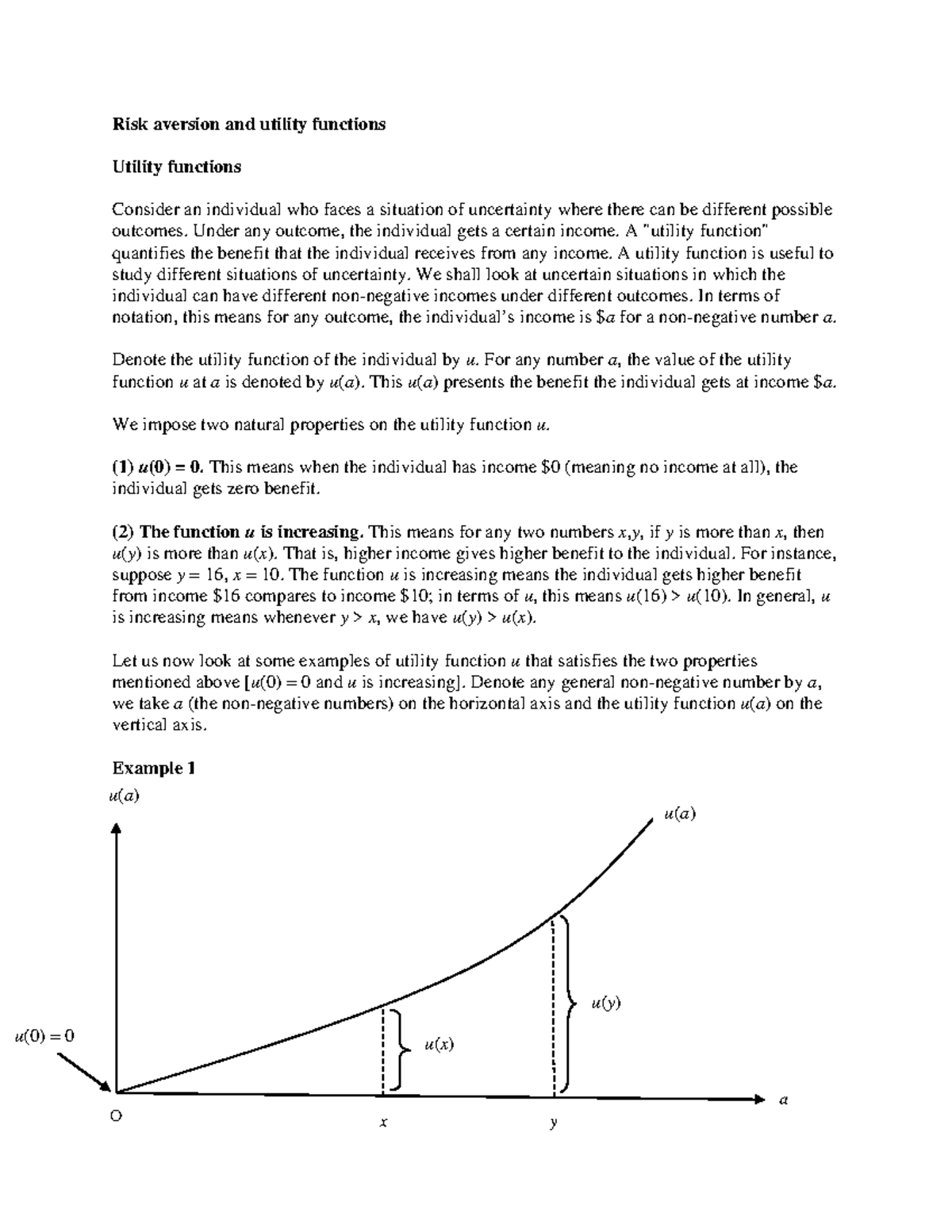ecn 700Utility functions - ECN 700 - Toronto Met - Studocu