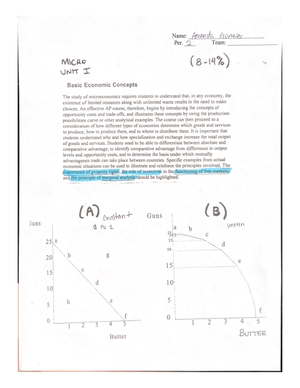 Microeconomics Lesson 2 Activity 2 - Studocu