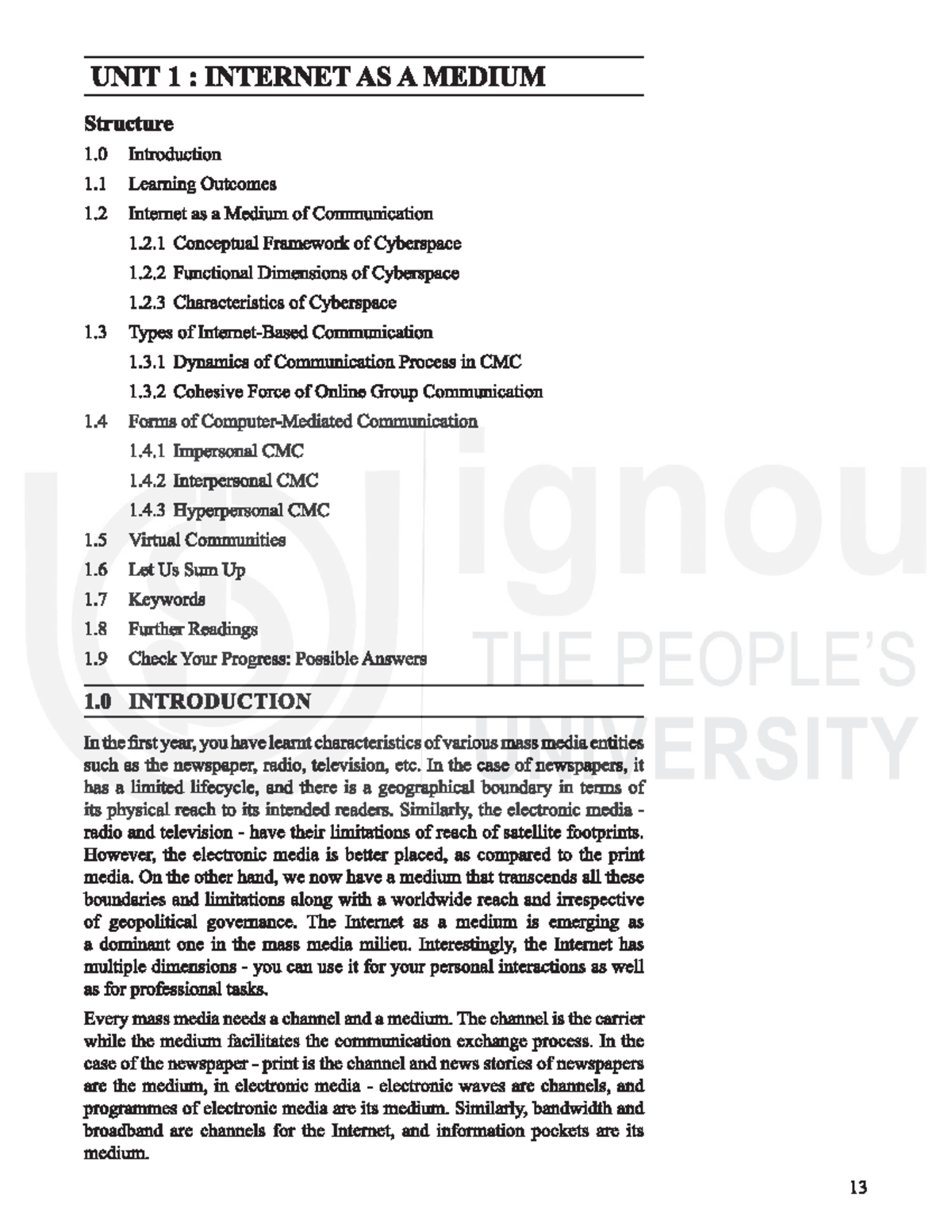 Internet n media - BA(Hons) Journalism - Studocu