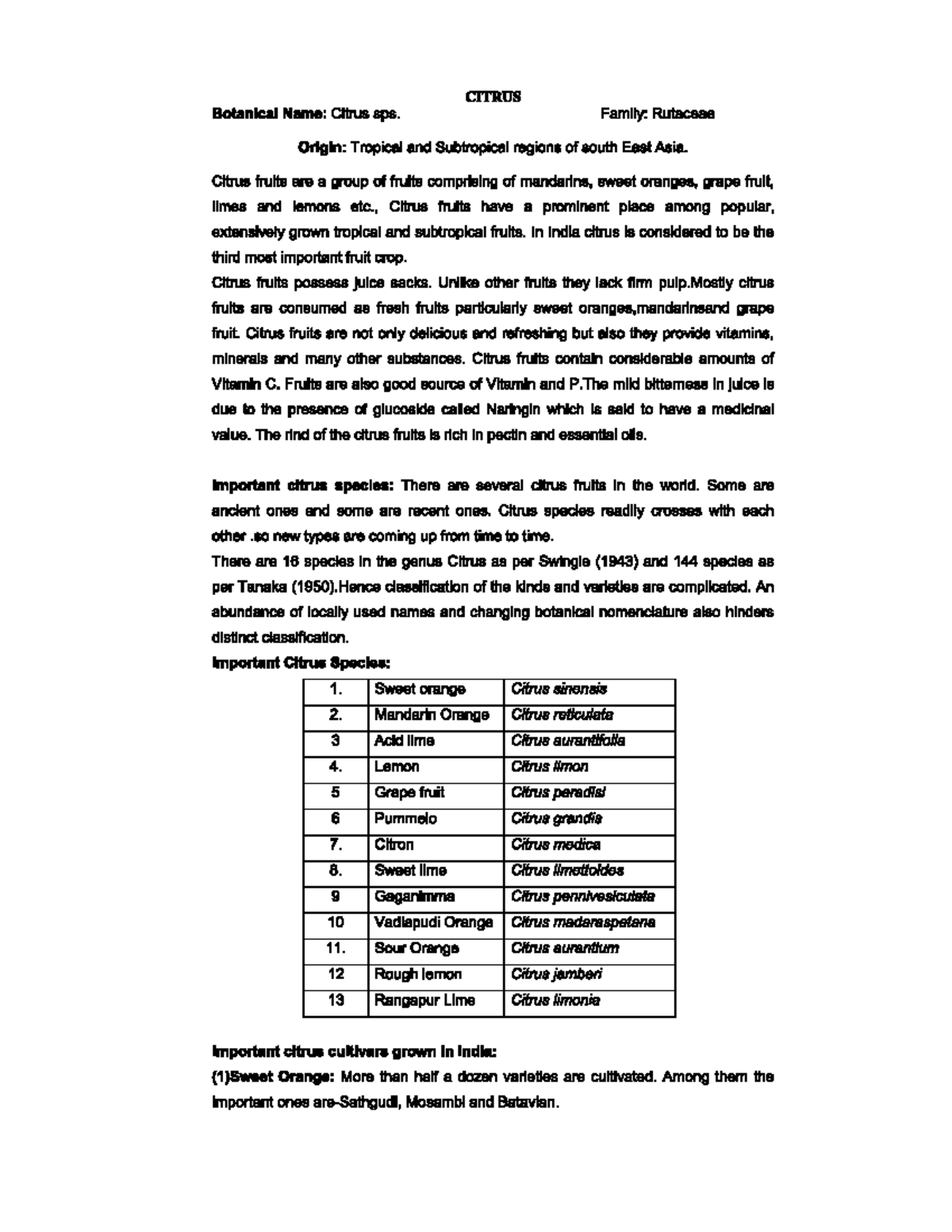 Horti notes 11 - horticulture - Studocu