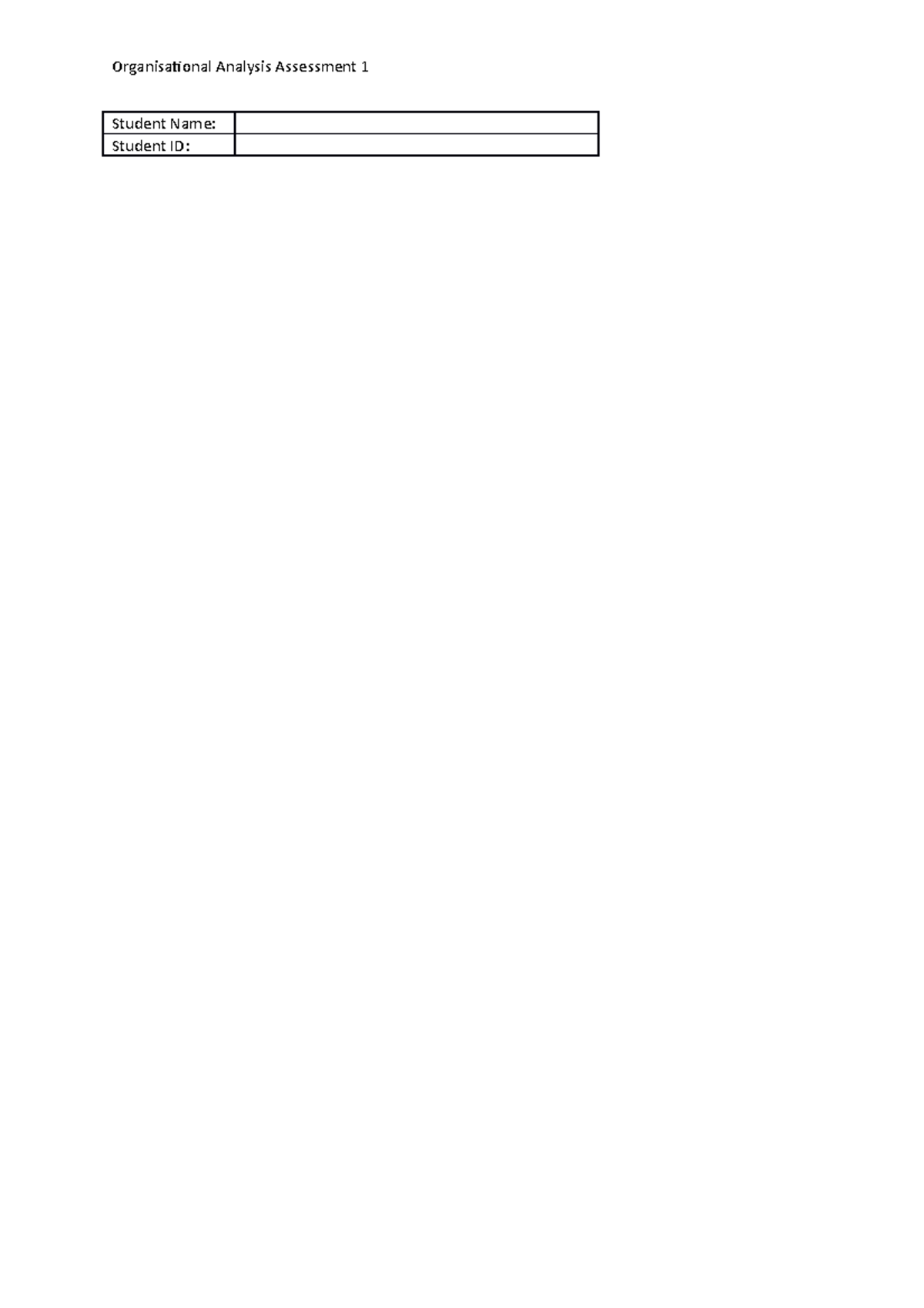 Assessment+1+template - Student Name: Student ID: Given Paper 1 Questio ...