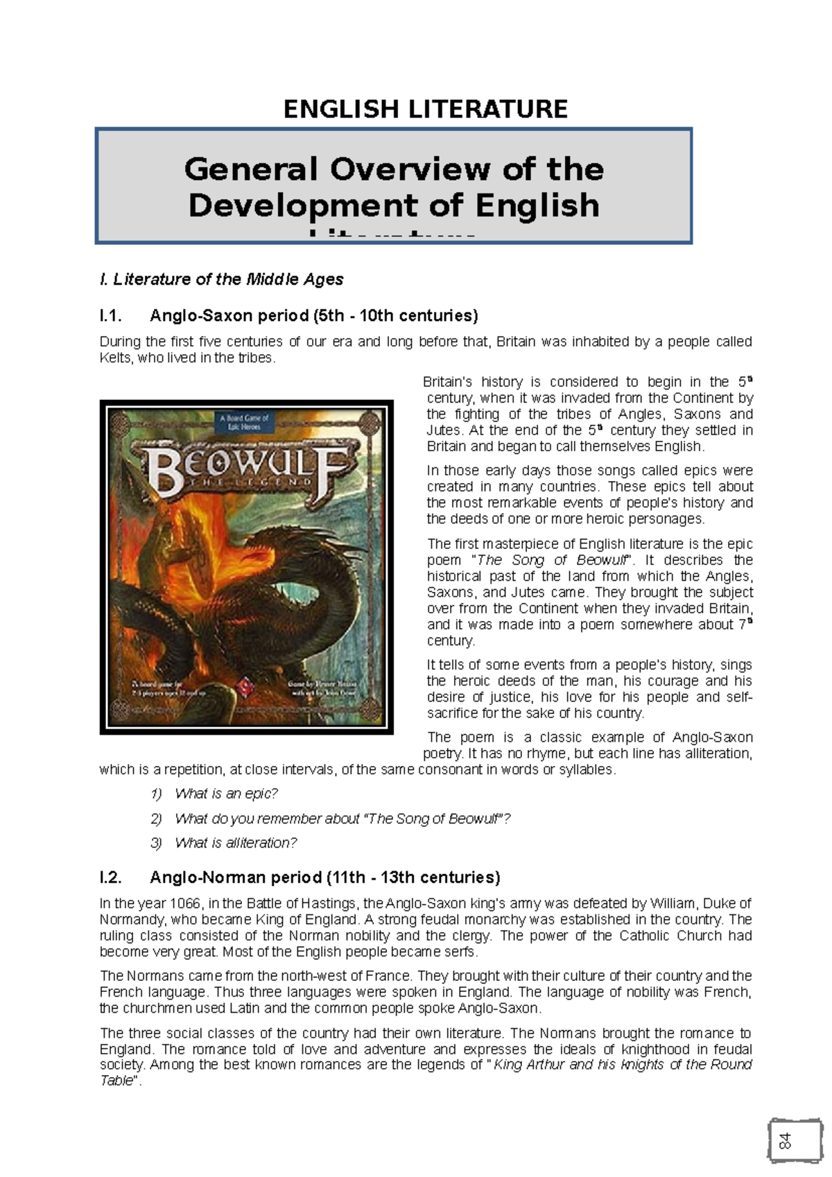 English-American Literature Book-August-2022 - ENGLISH LITERATURE I ...