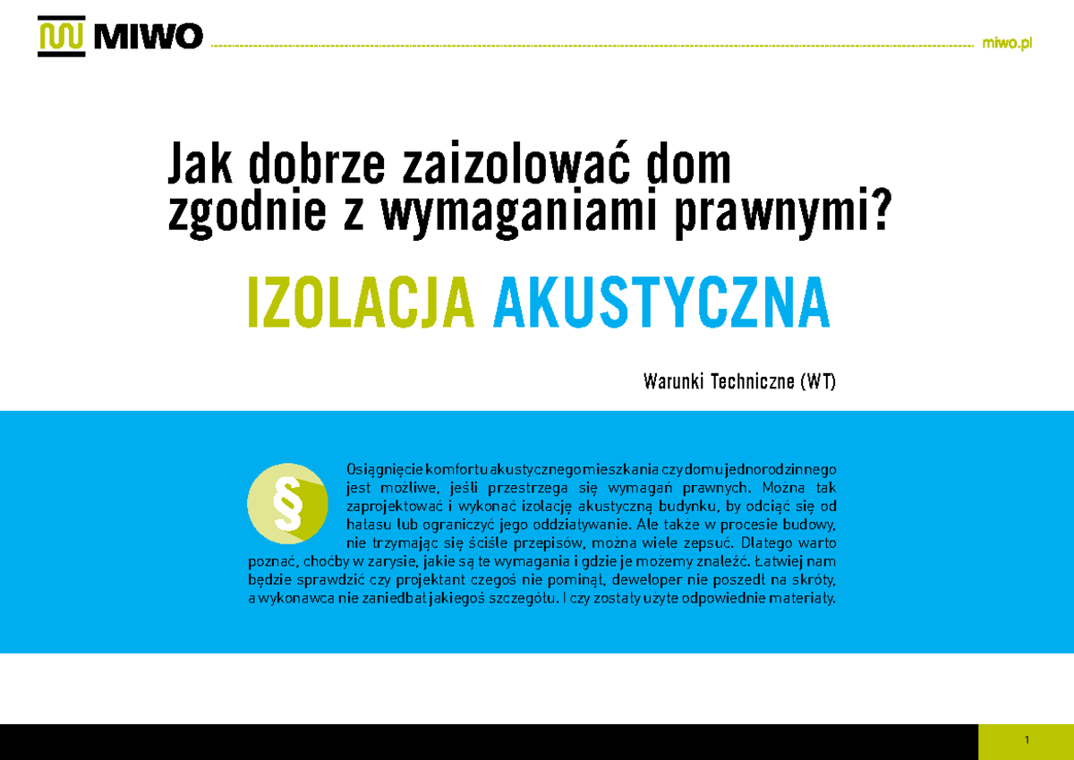 Akustyka 25 01 21 - IZOLACJA AKUSTYCZNA Jak dobrze zaizolować dom ...