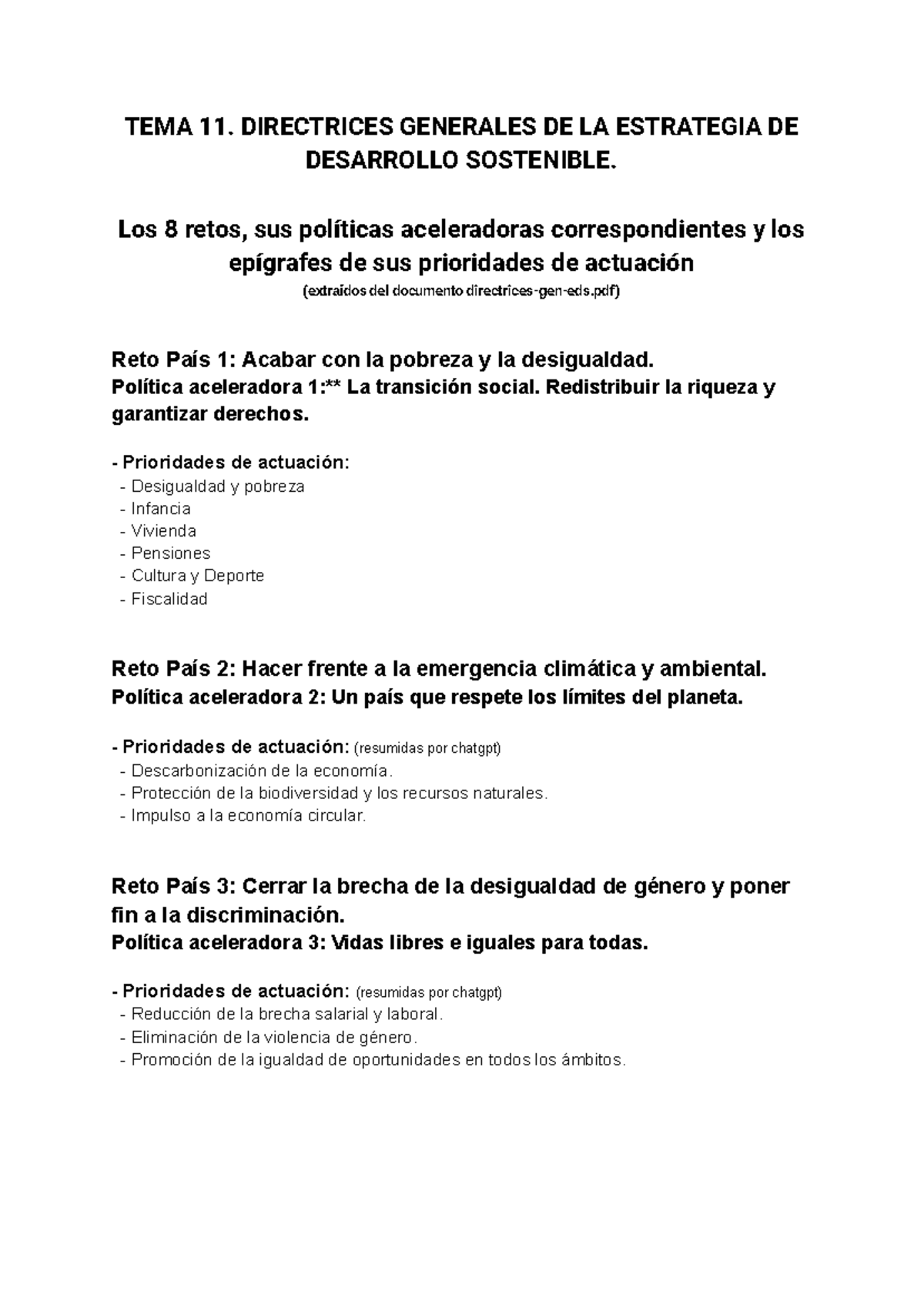 TEMA 11. DD GG EDS. Estructura básica - TEMA 11. DIRECTRICES GENERALES ...