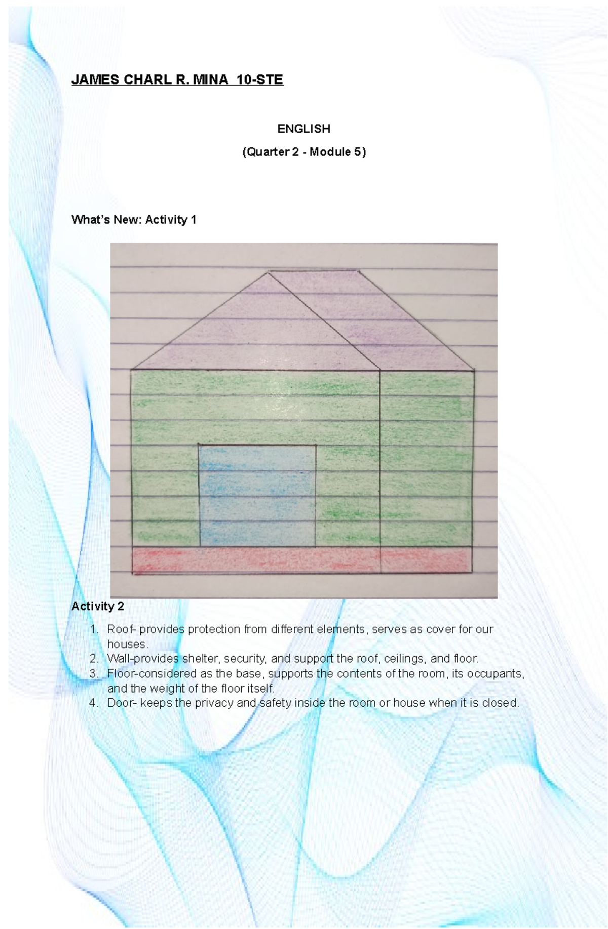 James- Charl-Rara Mina English - JAMES CHARL R. MINA 10-STE ENGLISH ...