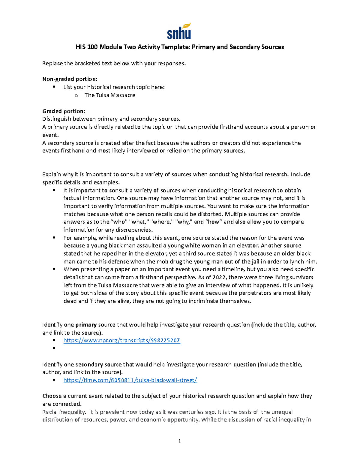 HIS 100 Module Two Activity Sources Template copy copy - HIS 100 Module Two Activity Template ...