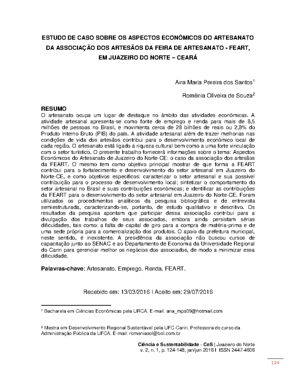 61-Texto do artigo-393-1-10-2016 0816 - Ciência e Sustentabilidade - CeS | Juazeiro do Norte v ...