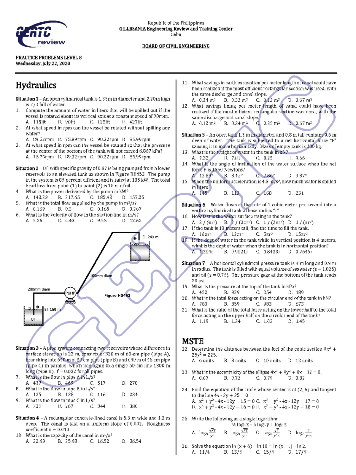 08-10 Practice Modules - Civil Engineering - Studocu