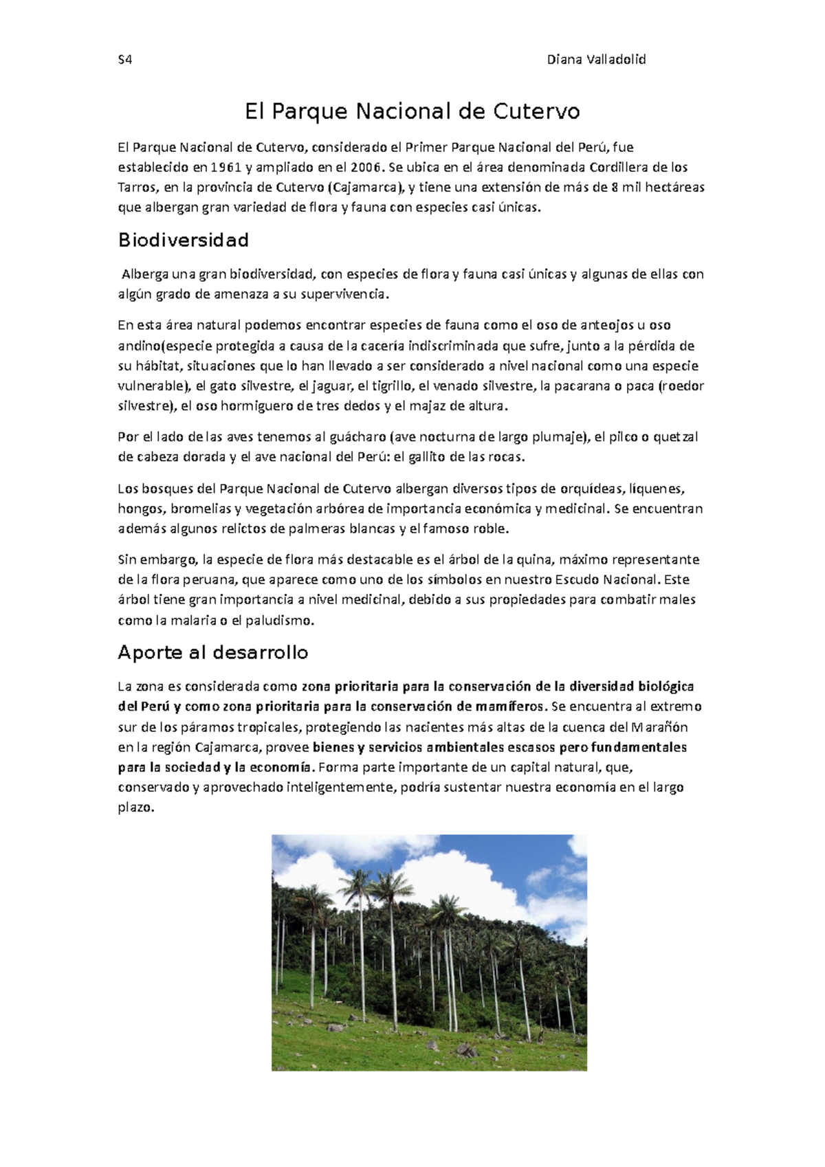 El Parque Nacional de Cutervo - S4 Diana Valladolid El Parque Nacional de Cutervo El Parque ...