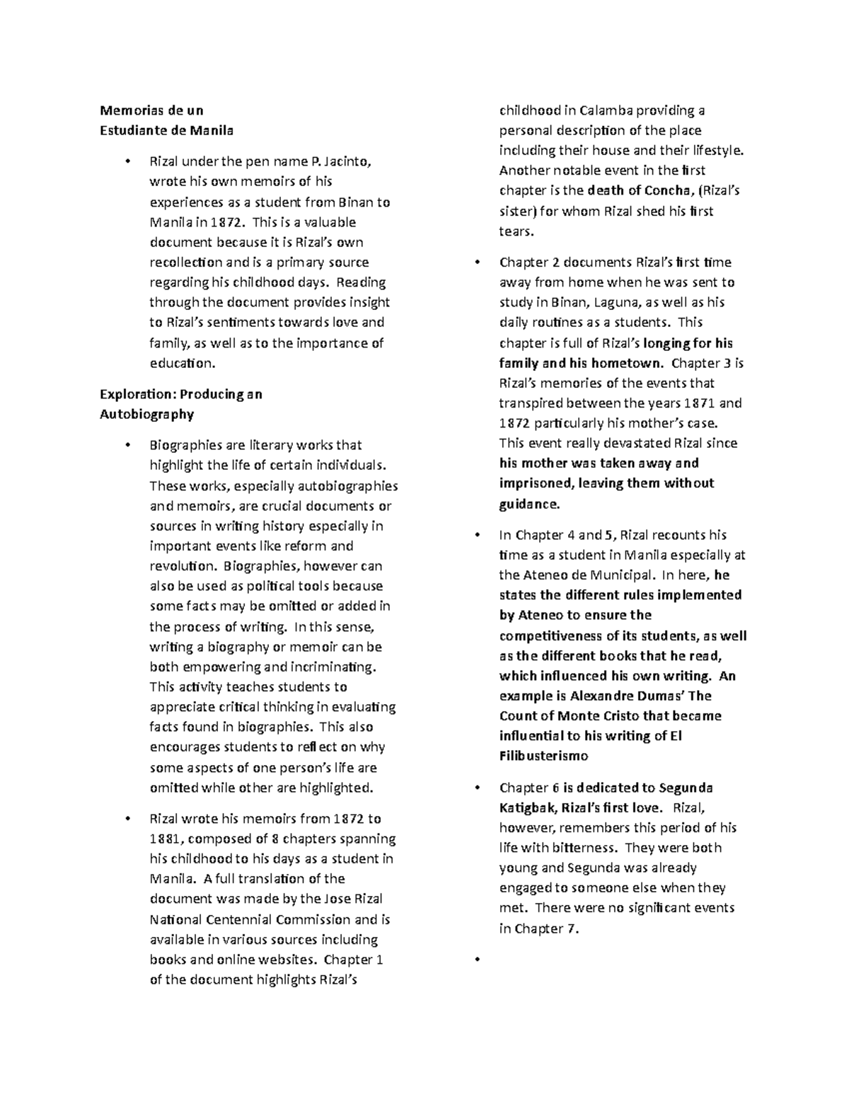 Memorias - University of the Philippines System - Memorias de un ...