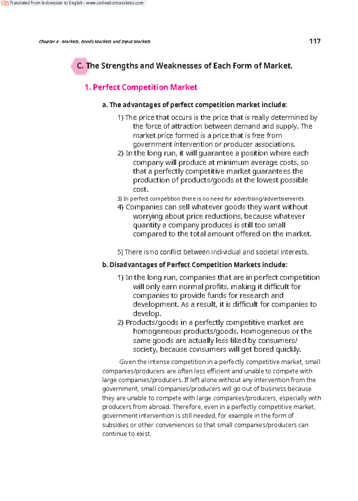 The Strengths and Weaknesses of Each Form of Market - Chapter 4 ...
