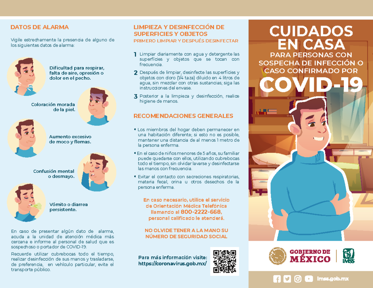 Tríptico Coronavirus Will ver 5 4 - COVID- CUIDADOS EN CASA PARA ...