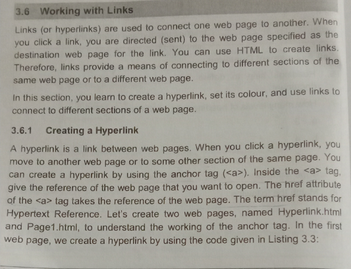 Links - introduction to html - Html And Web Technologies - MG ...