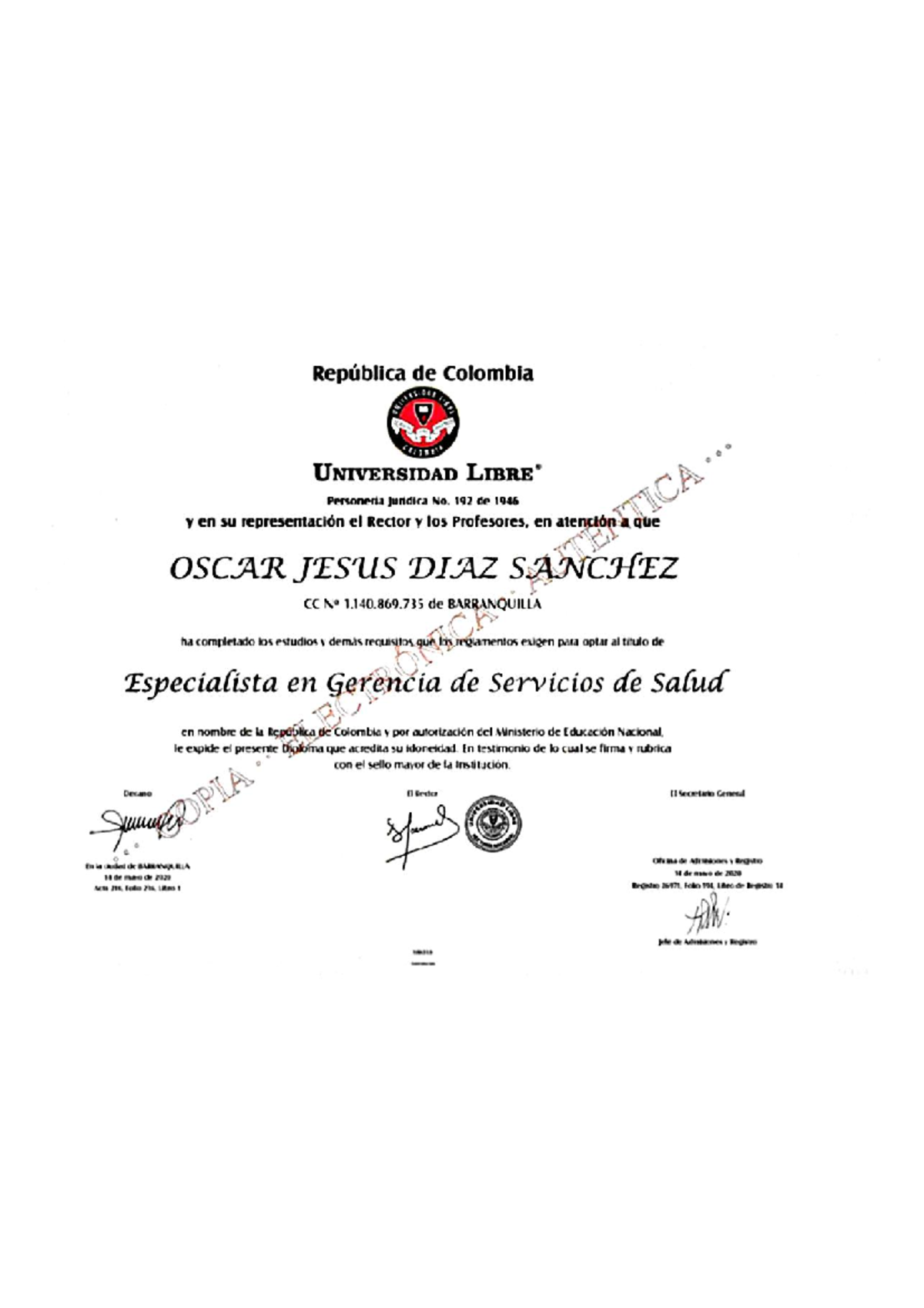 Diploma gerencia - dasdasdas - Medicina - Studocu