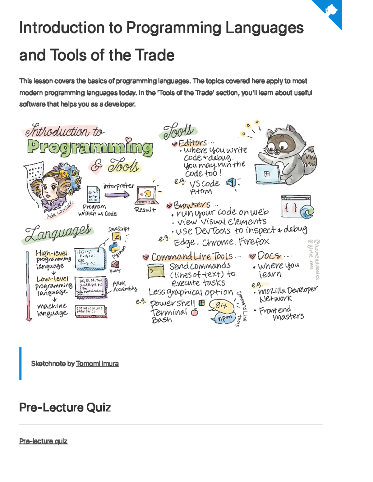 Introduction to programming languages 1 - Introduction to Programming ...
