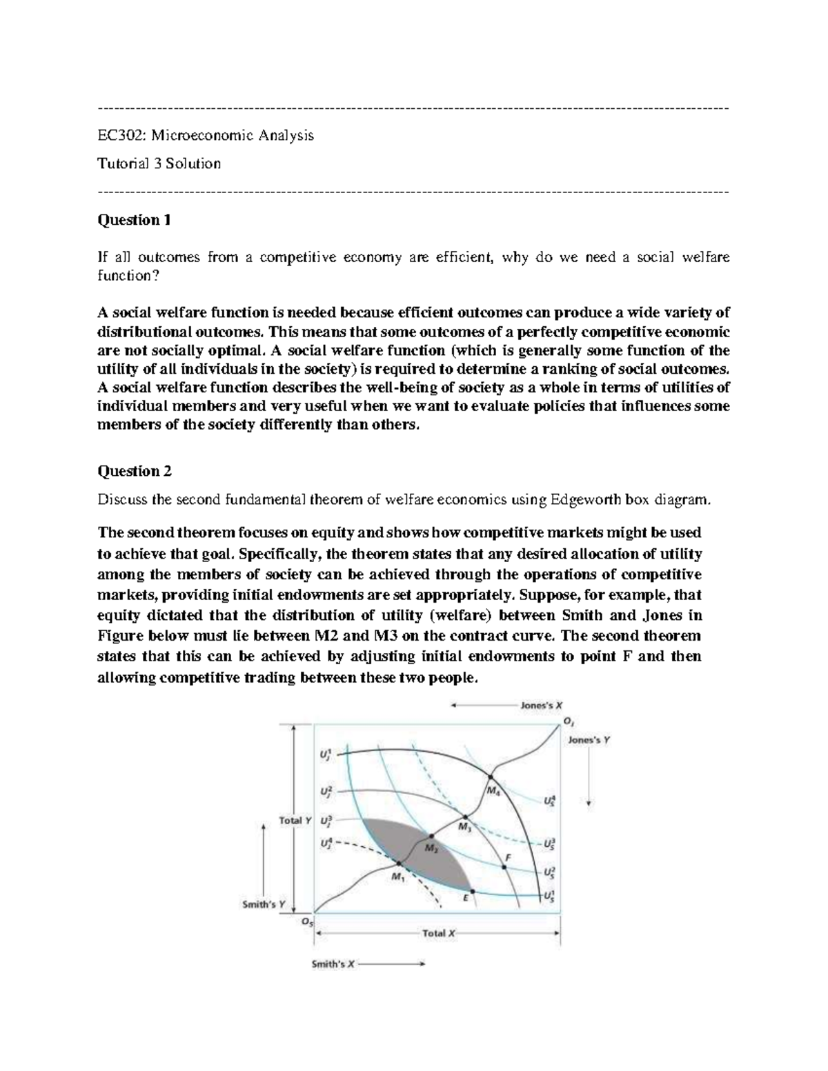 Tutorial 3-Solution - Microeconomic Analysis - USP - Studocu