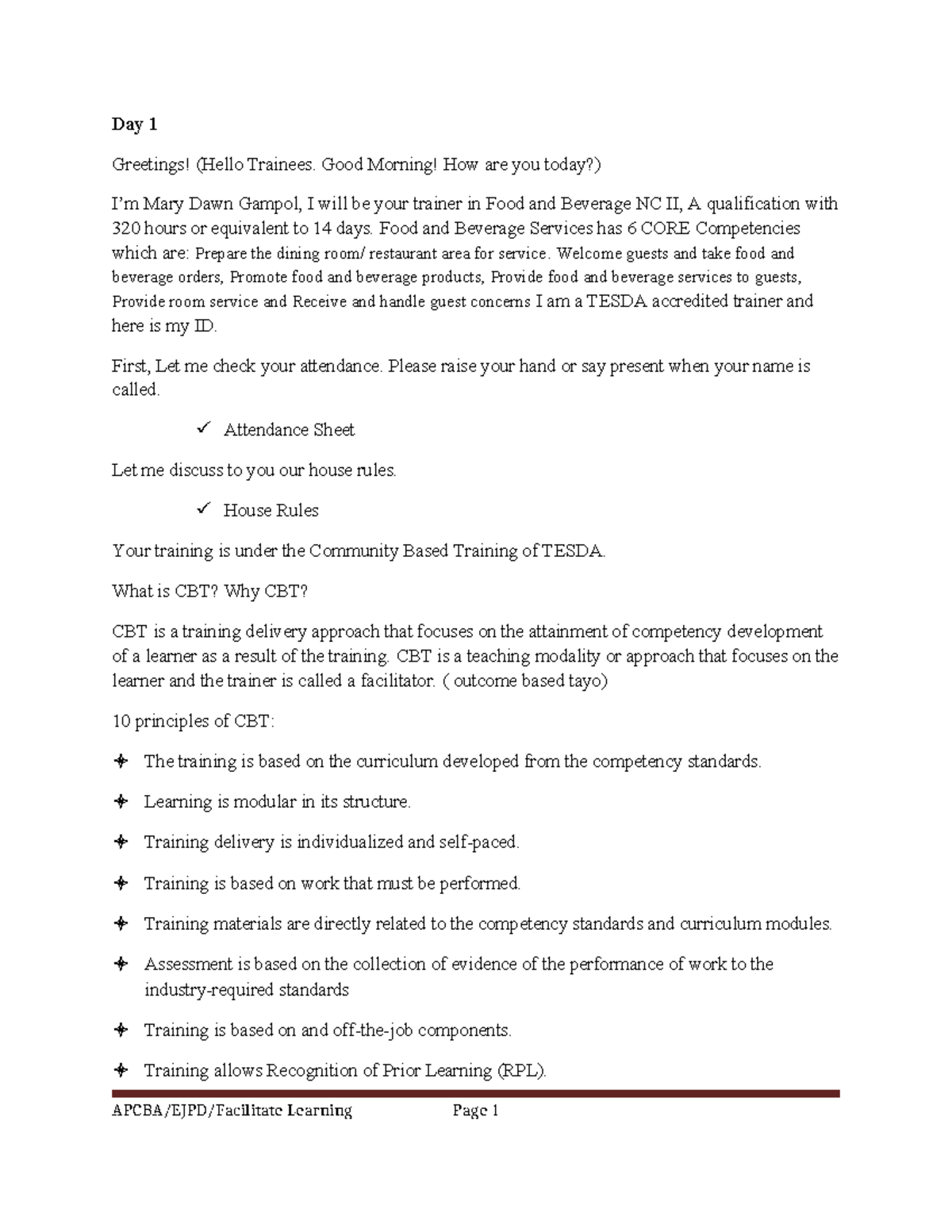 Intro-script-No.-1 - This is to help you - Day 1 Greetings! (Hello ...