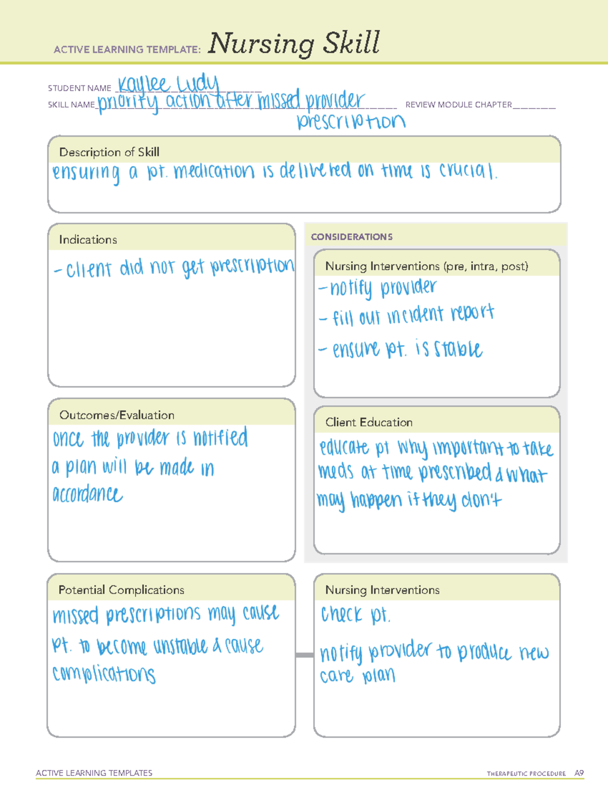 ATI Active Learning Template Nursing Skills - ACTIVE LEARNING TEMPLATES ...