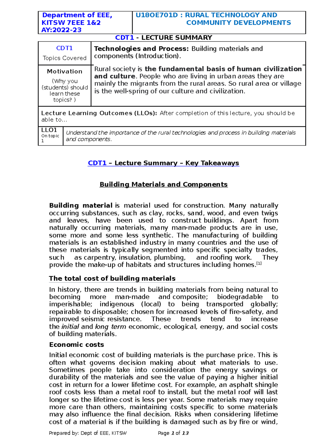 RTCD CDT 1 22-23 - Eee - KITSW 7EEE 1& AY:2022- COMMUNITY DEVELOPMENTS ...