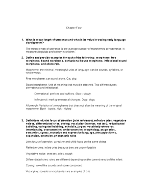 Chapter 1 Study Guide - CDIS 312 – Chapter 1 Study Guide Chapter One 1 ...