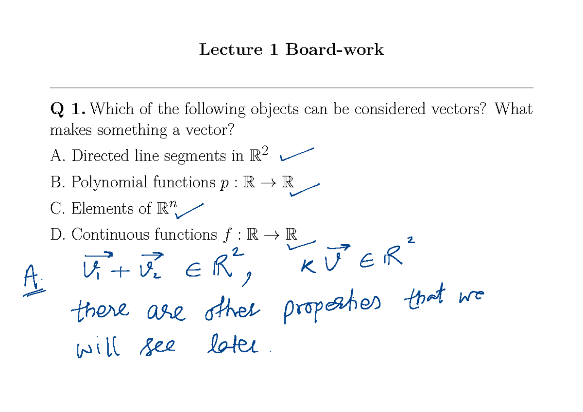 BW1 F22 - matrix properties and matrix multiplication - Lecture 1 Board ...