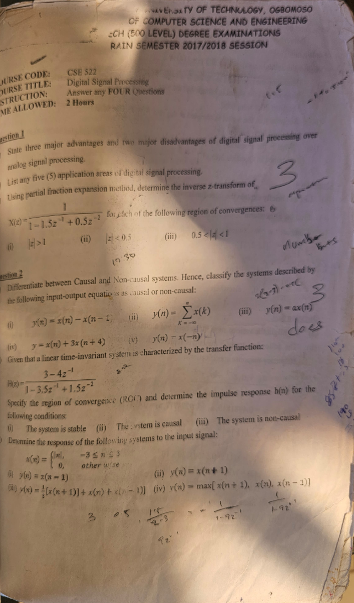 CPE 510 PAQ - It's the material for tutorial work - URSE CODE: DURSE ...