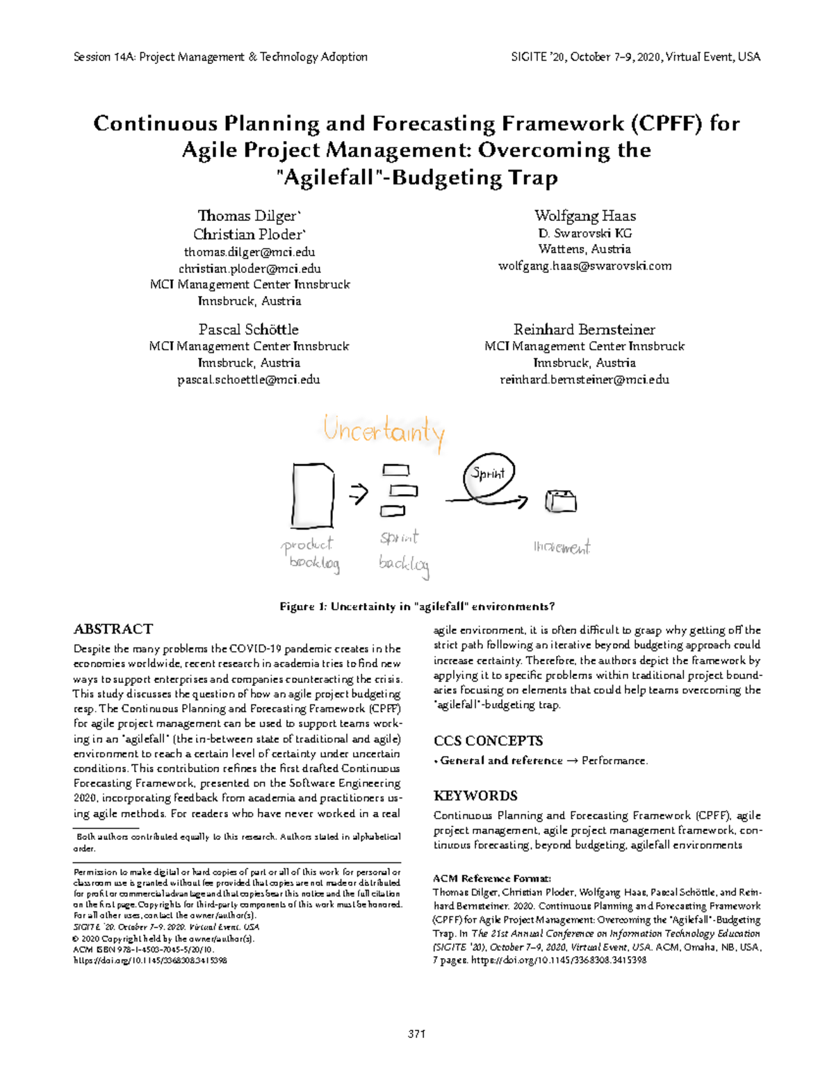 3368308 - research materials - Continuous Planning and Forecasting ...