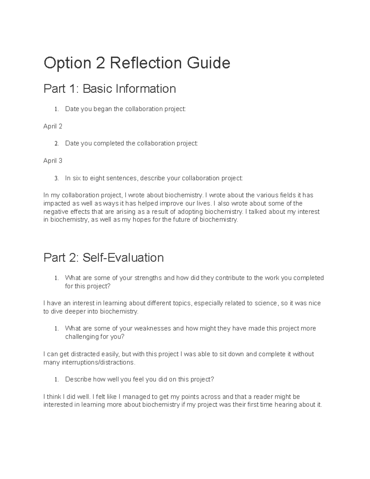 Reflectionguideforoption2 Workingindependently Option 2 Reflection Guide Part 1 Basic