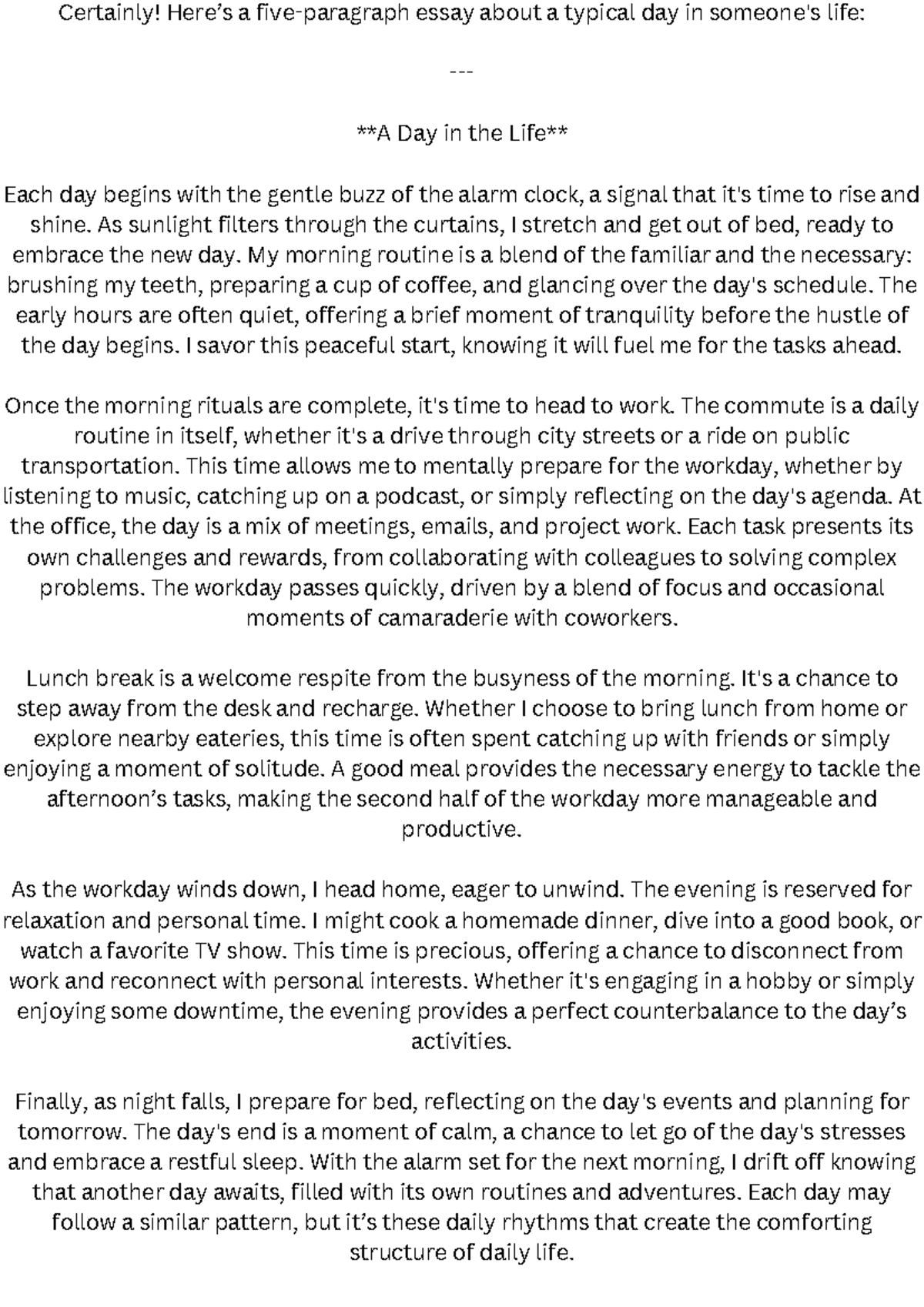 Add a little bit of body text - Certainly! Here’s a five-paragraph ...