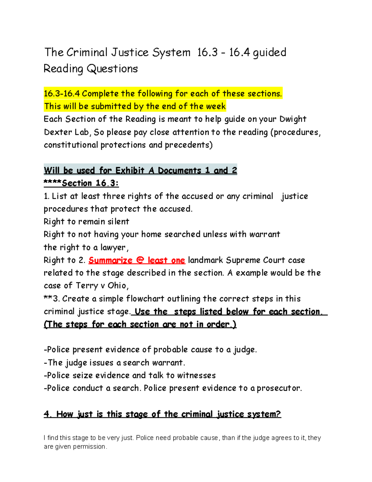 16. 3 and 16.4 The Criminal Justice System - The Criminal Justice ...