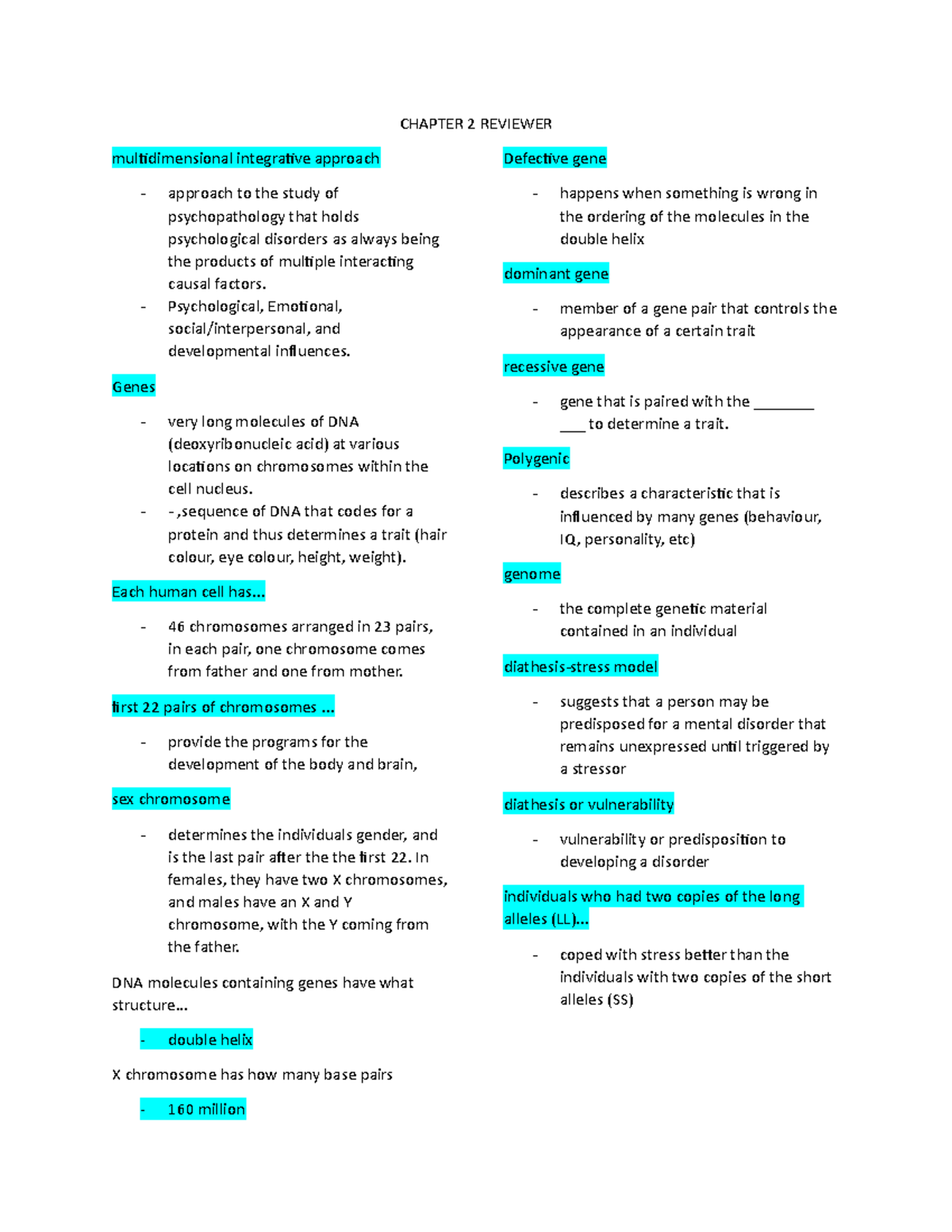 Chapter 2 Reviewer - Lecture notes 2 - CHAPTER 2 REVIEWER ...