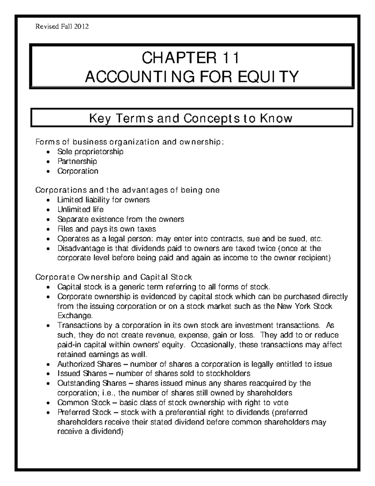 ACC101-Chapter 11new - Exam and exam results and exam requirements ...
