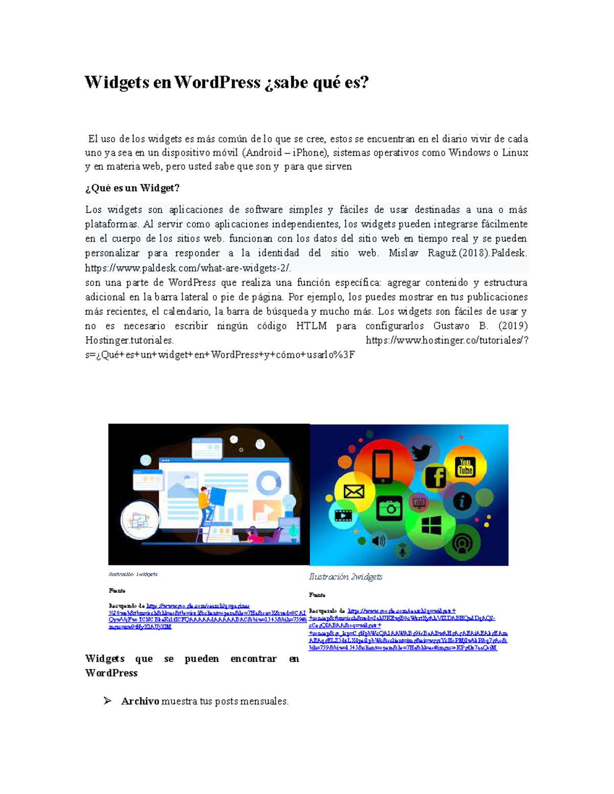Widgets en Word Press - Widgets en WordPress ¿sabe qué es? El uso de ...