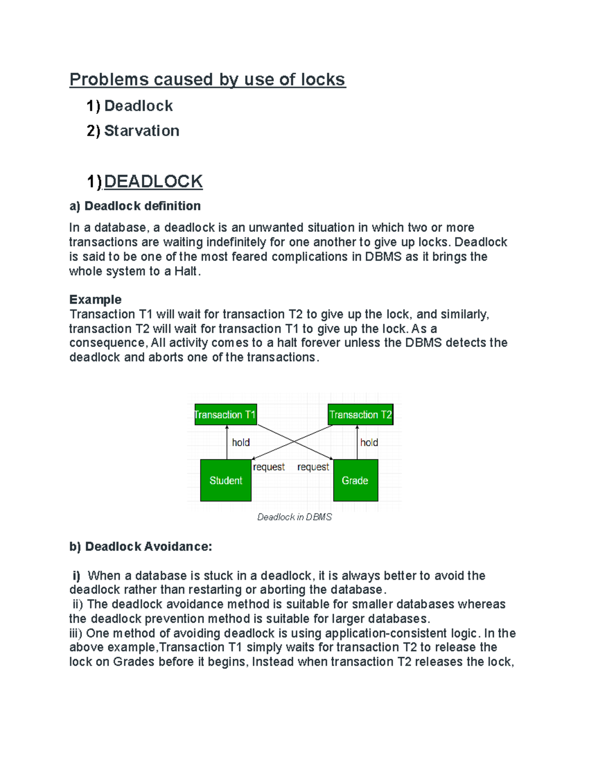 Deadlock - Deadlock is said to be one of the most feared complications ...