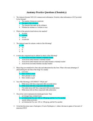 Anatomy questions - Anatomy Practice Questions Which of the listed ...