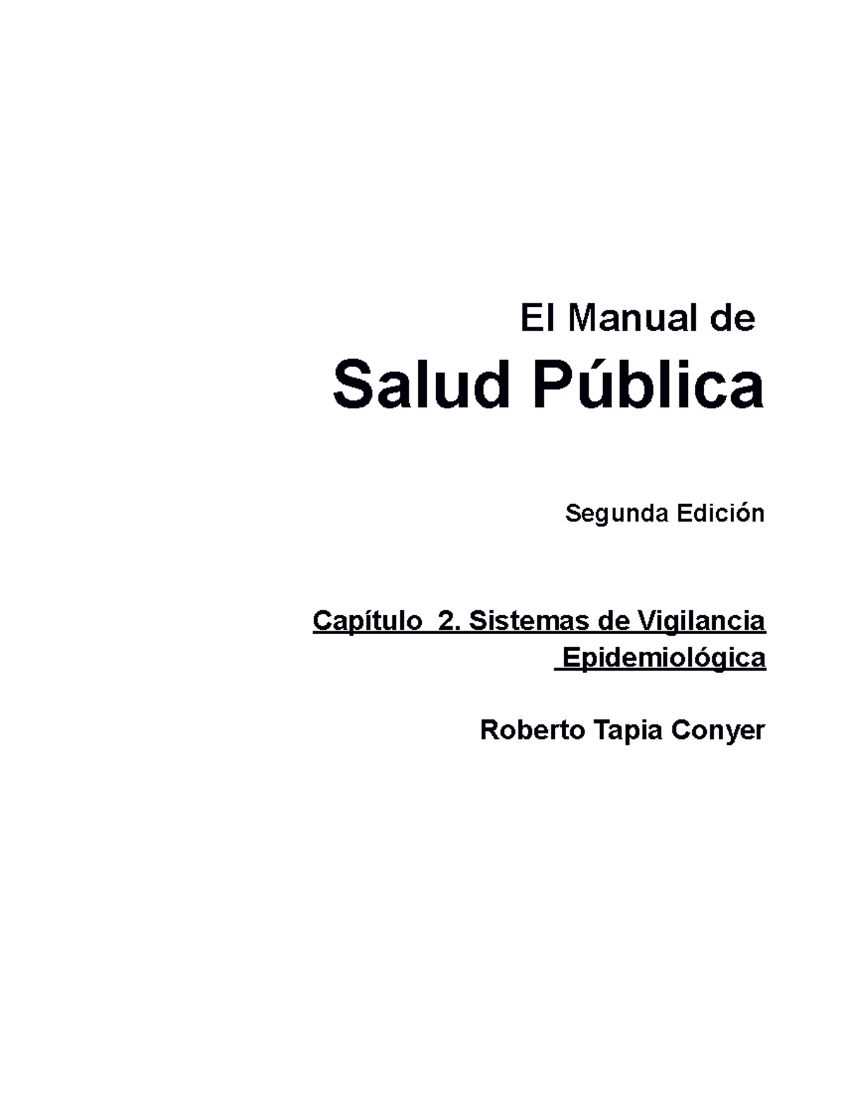 7. Sinave Sist. Vig. Epidem Manual de Salud - El Manual de Salud ...