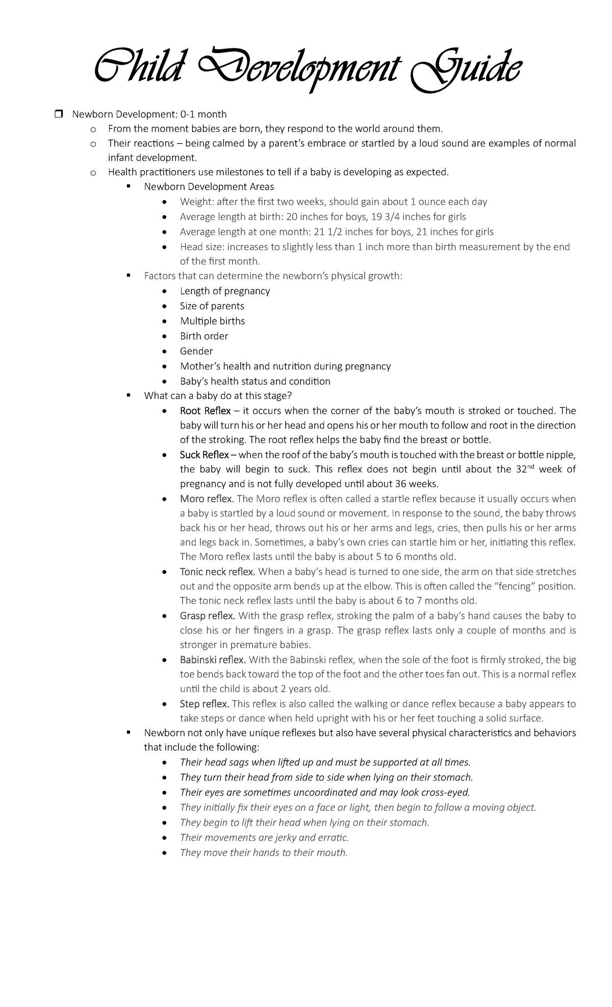 Unit-5-Child-Development-Guide - Child Development Guide Newborn ...