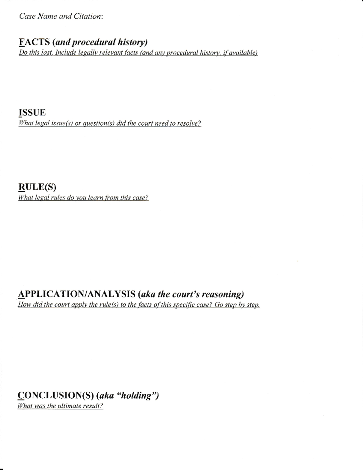 Firac Template - LAW5629 - Studocu