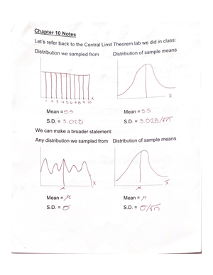 Statistics B22L Chapter 13 Notes - MATH B22 - Studocu