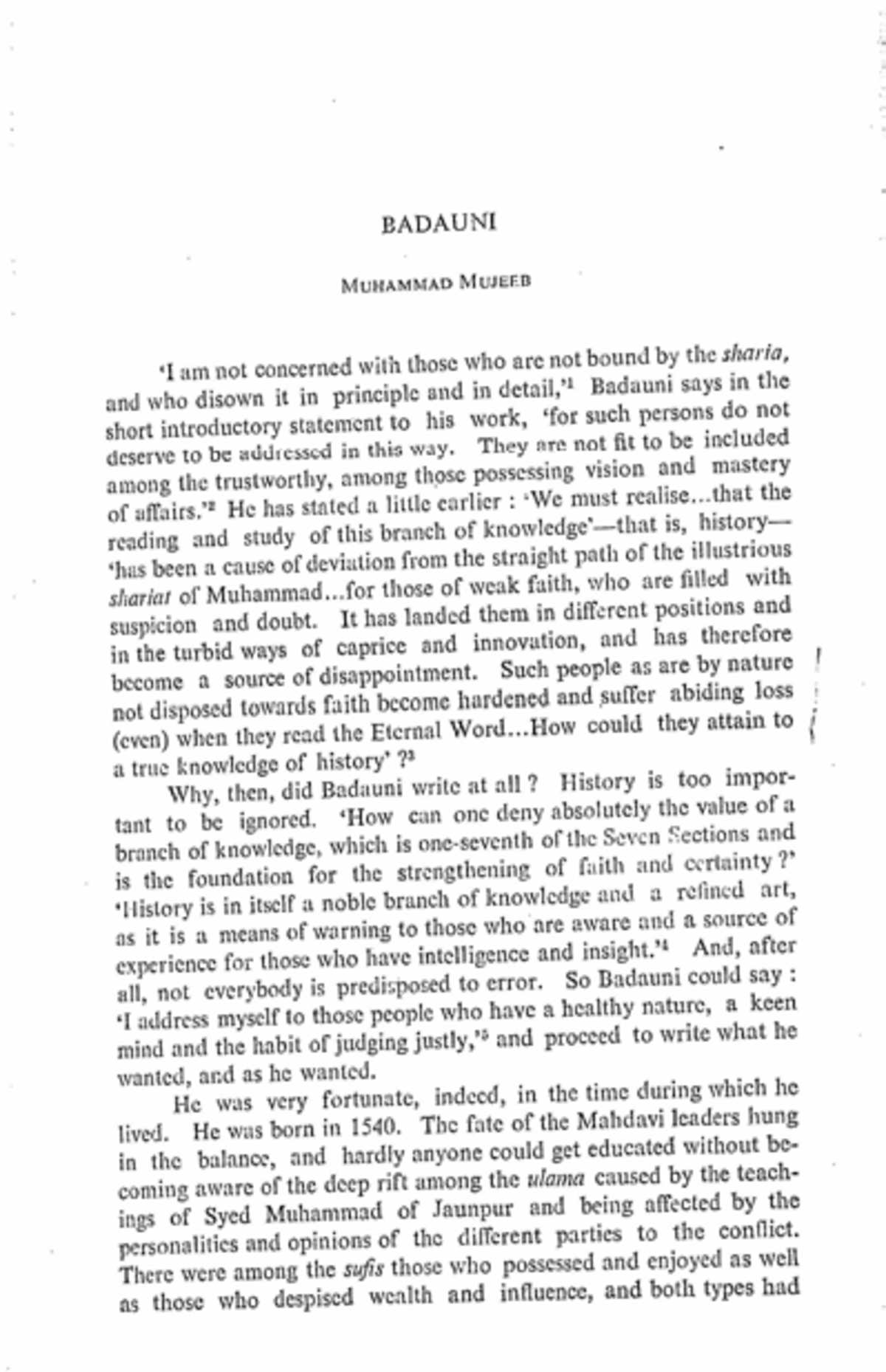 Badauni as a historian - Ba History Honours - Studocu