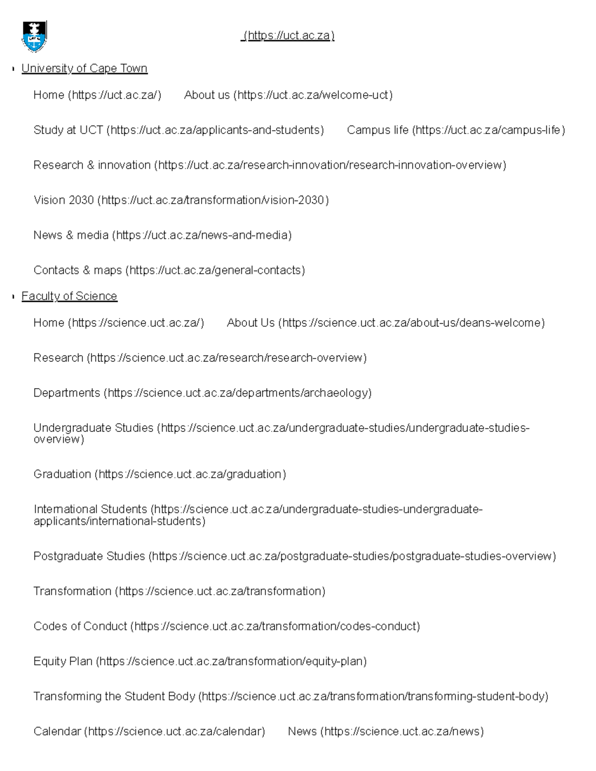 Professor Jennifer Thomson University of Cape Town - (uct.ac ...