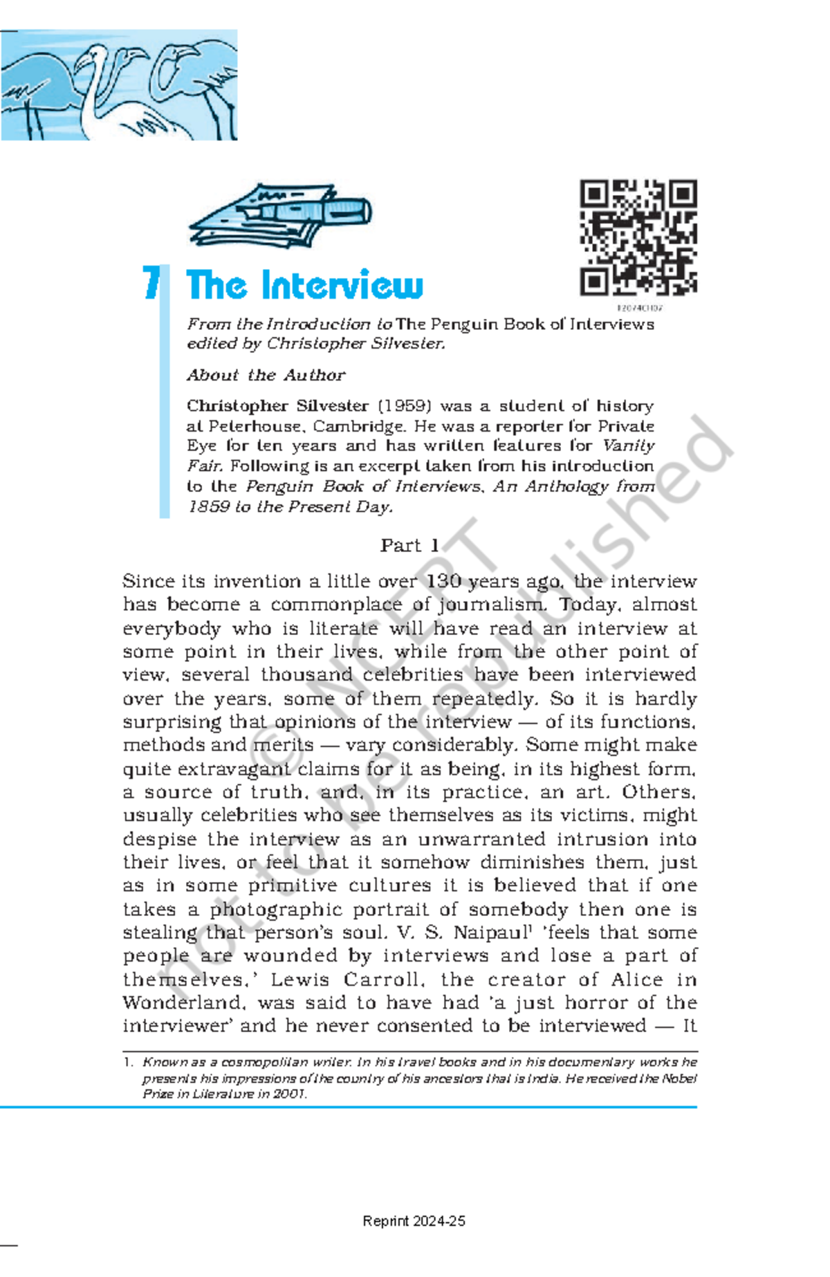 Lefl107 - Class 12 - 68/Flamingo The Interview From the Introduction to ...